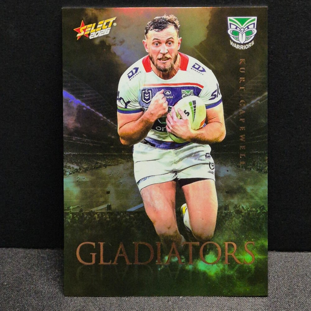2026 NRL League Heroes Hobby - Gladiators - Gold- GG91 - Kurt Capewell