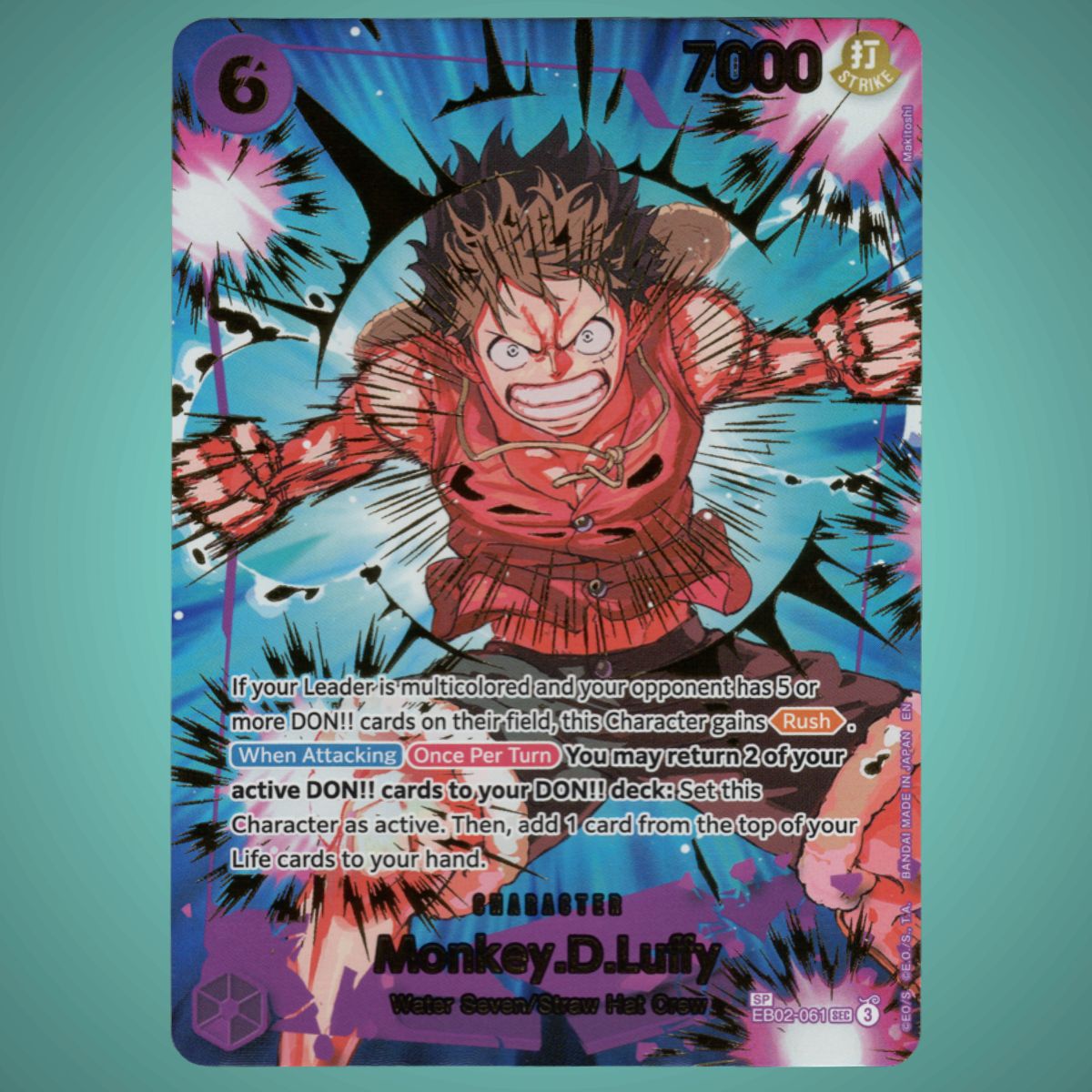 EB02-061 – Monkey D. Luffy – Special Alt Art SEC [Reprint] – One Piece